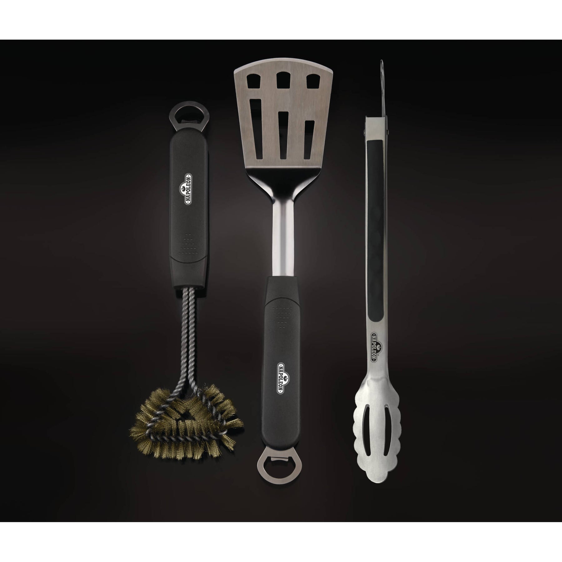 Napoleon 3 Piece Stainless Steel BBQ Toolset – AOS kitchens